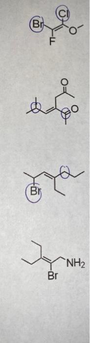 Solved find the e and z configuration for the following | Chegg.com