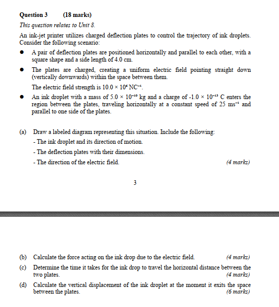 Solved Question \( 3 \quad \) ( 18 ﻿marks) ﻿This question | Chegg.com
