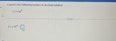 Solved Express the following number in decimal | Chegg.com