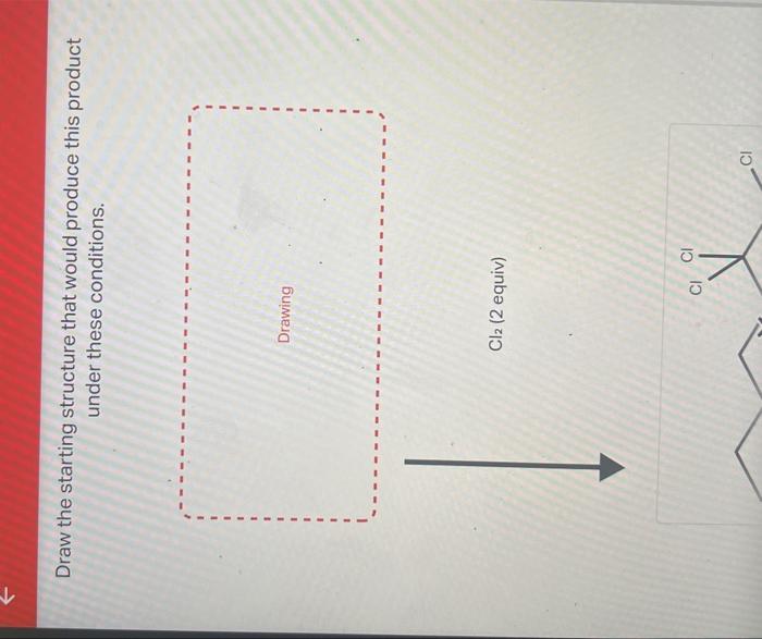 Solved Draw the starting structure that would produce this | Chegg.com