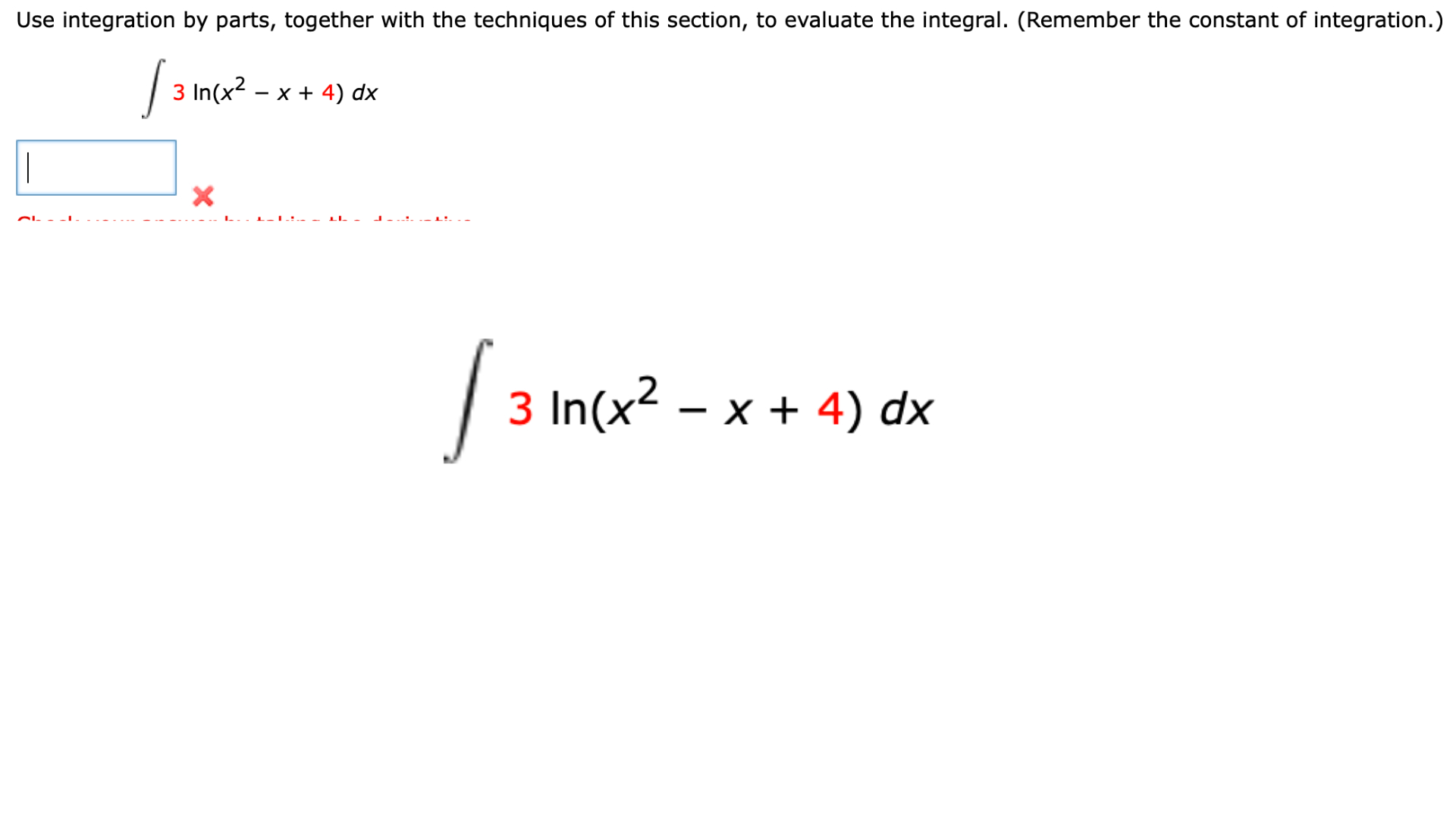 Solved Use integration by parts, together with the | Chegg.com