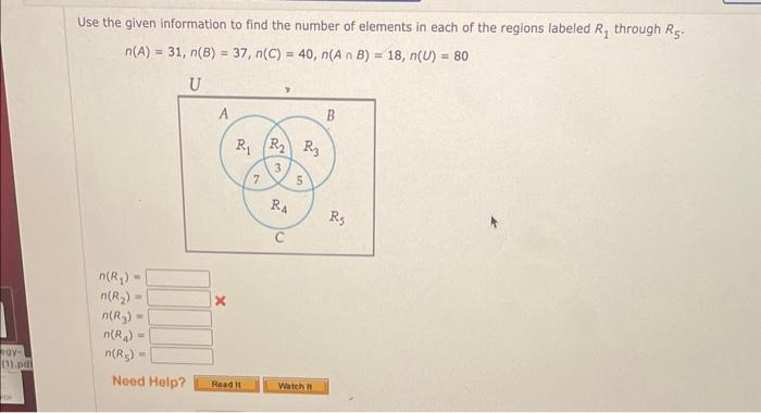 Solved Use the given information to find the number of | Chegg.com