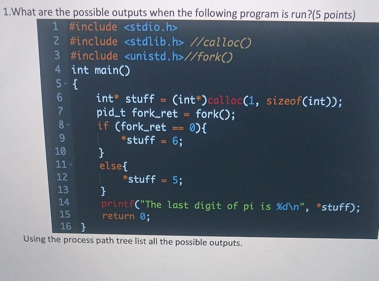 Solved Using the process path tree list all the possible | Chegg.com