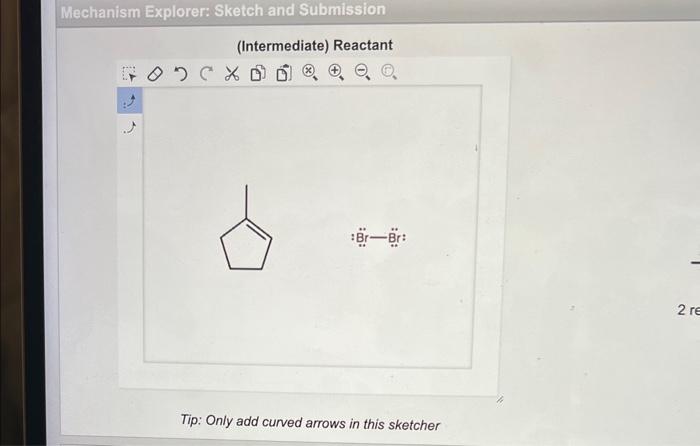 Solved Tip: Only add curved arrows in this sketcher | Chegg.com
