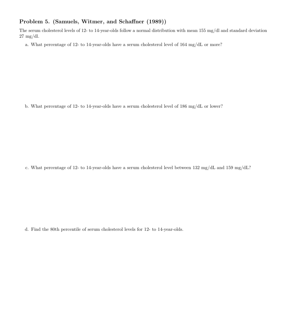 Solved Problem 5. (Samuels, ﻿Witmer, and Schaffner | Chegg.com
