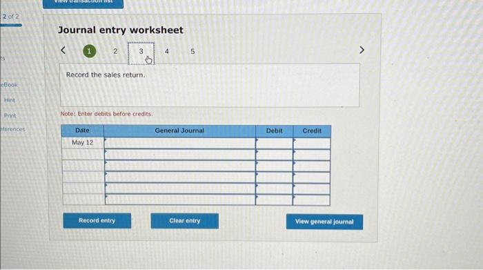Solved Journal entry worksheet 4Journal entry worksheet | Chegg.com