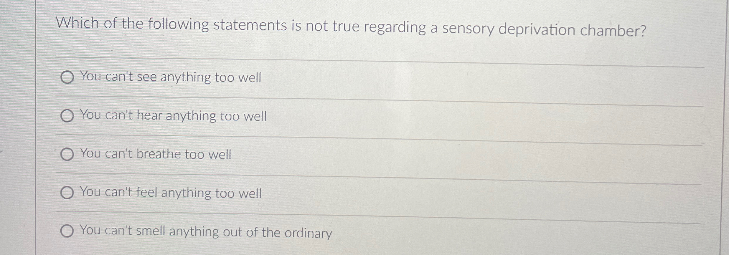 Solved Which of the following statements is not true | Chegg.com