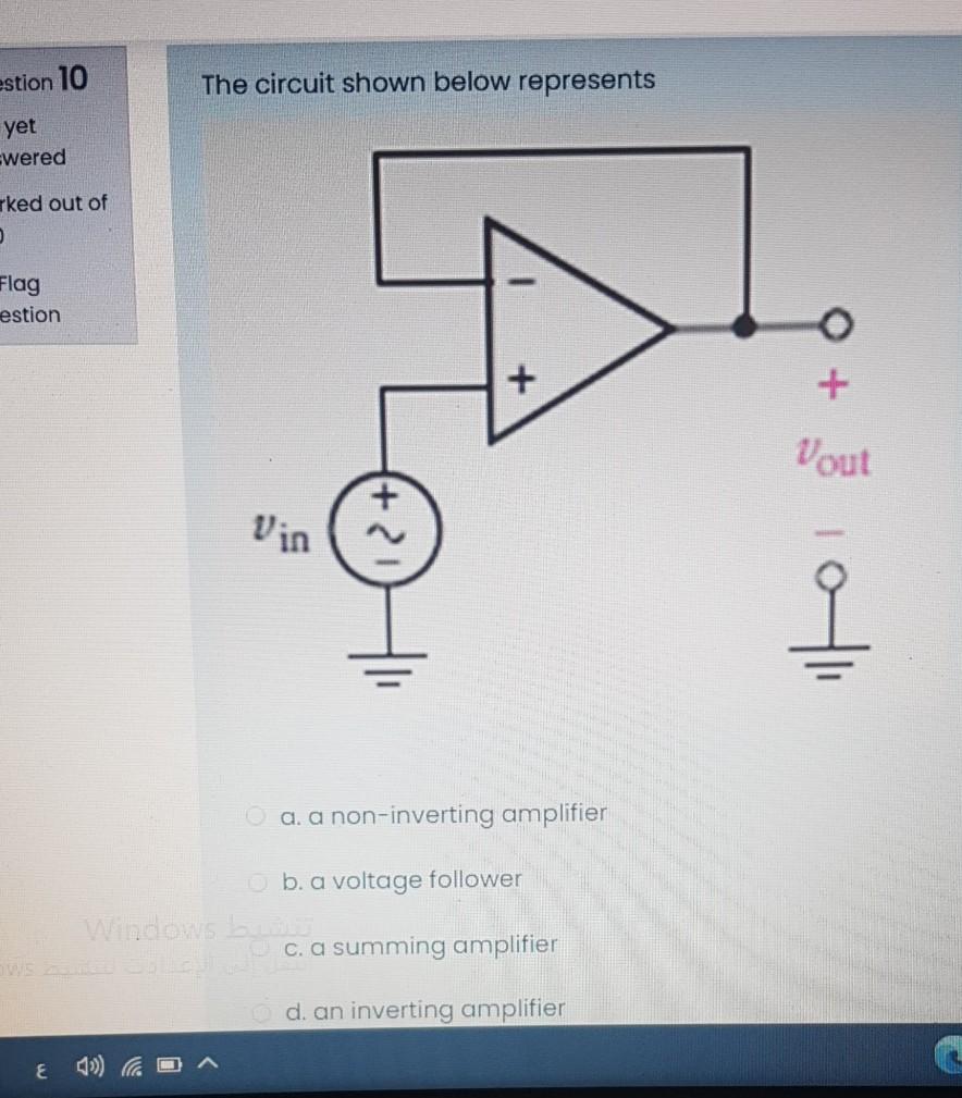 Solved estion 10 The circuit shown below represents yet | Chegg.com Solved estion 10 The circuit shown below represents yet | Chegg.com