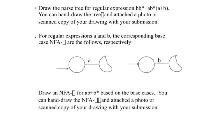 Solved • Draw the parse tree for regular expression | Chegg.com
