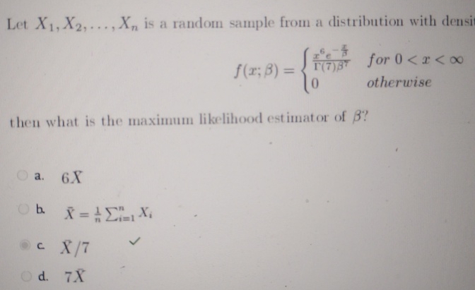 Solved Let x1,x2,dots,xn ﻿is a random sample from a | Chegg.com