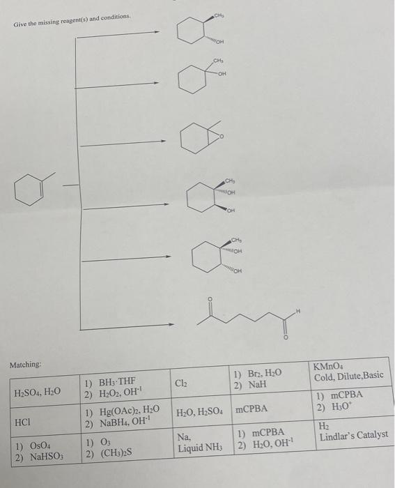 Solved Give the missing reagent(5) and conditions. | Chegg.com