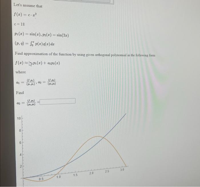 Solved Let's assume that \\[ \\begin{array}{l} f(x)=c \\cdot | Chegg.com