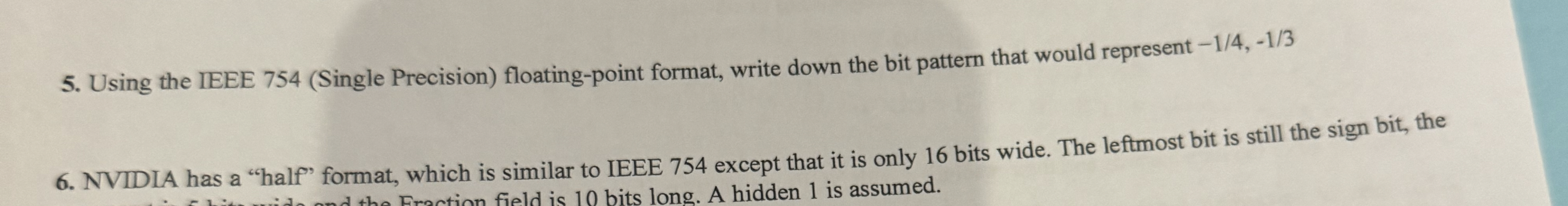 Solved Using the IEEE 754 (Single Precision) ﻿floating-point | Chegg.com