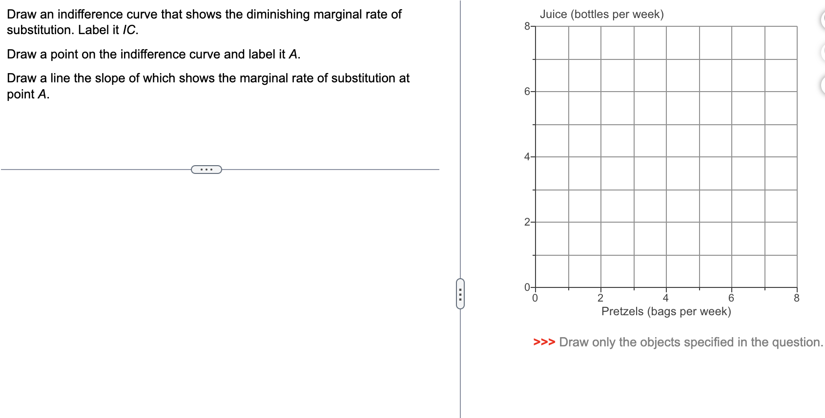 Solved Draw an indifference curve that shows the diminishing | Chegg.com
