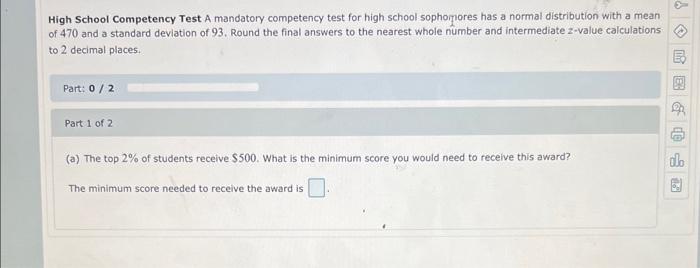 Solved High School Competency Test A mandatory competency | Chegg.com