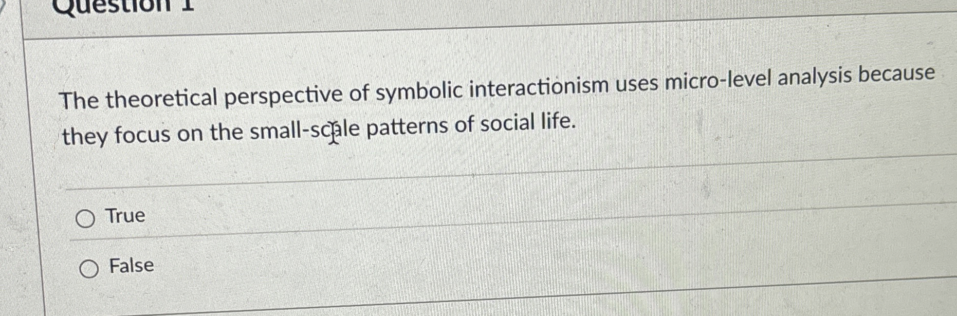 Solved The theoretical perspective of symbolic | Chegg.com