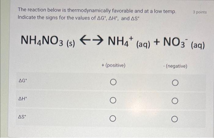 Solved The reaction below is thermodynamically favorable and | Chegg.com