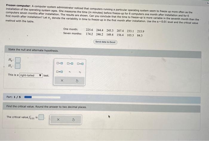 Solved Frozen computer: A computer system administrator | Chegg.com