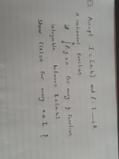 Solved The real analysis course is in the integrable | Chegg.com