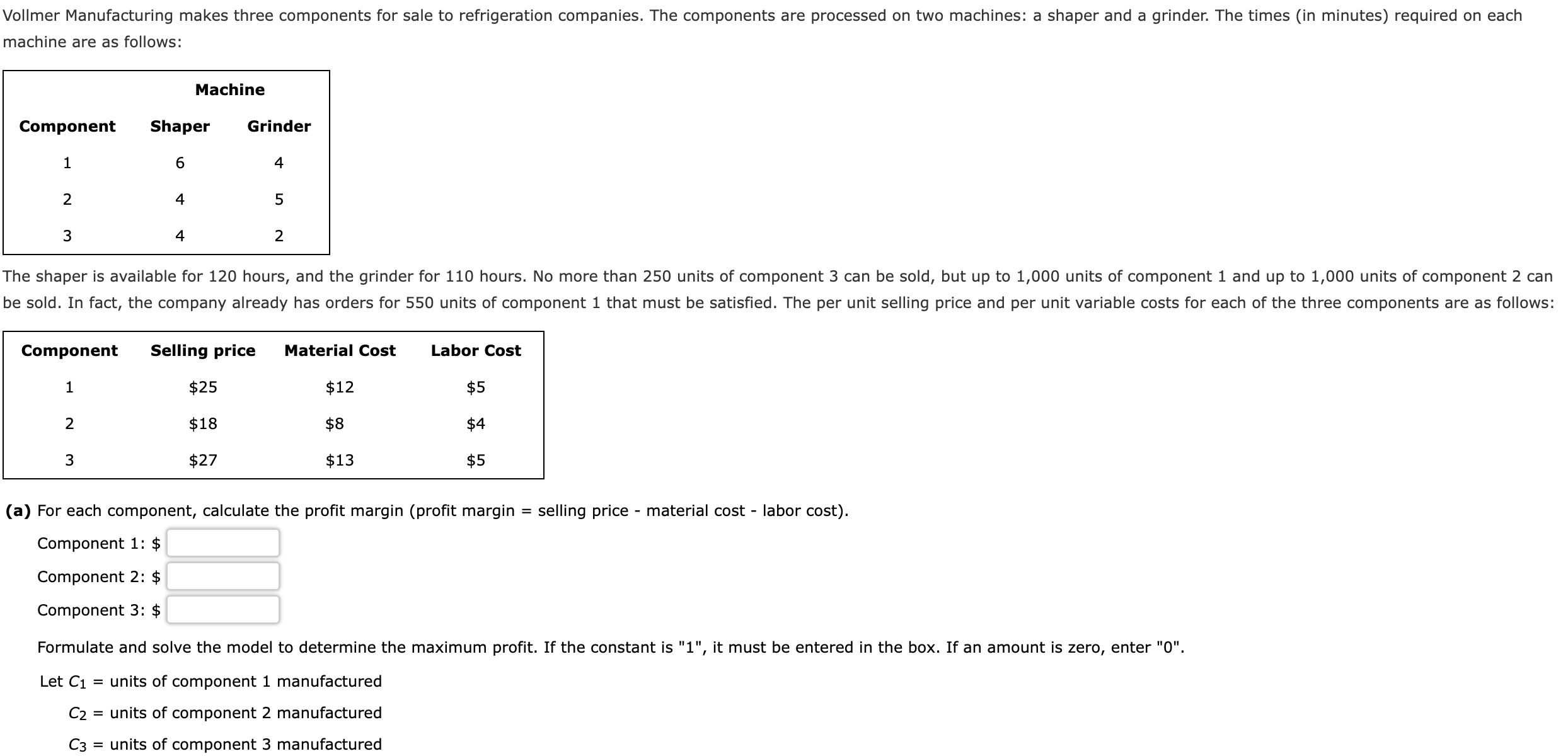 Solved Please explainmachine are as follows:(a) ﻿For each | Chegg.com