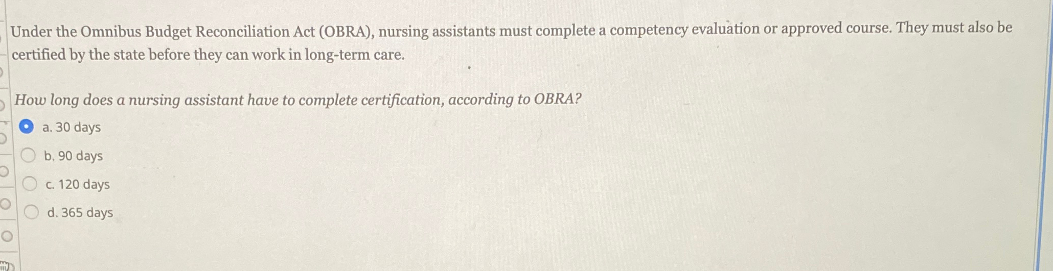 Solved Under the Omnibus Budget Reconciliation Act (OBRA), | Chegg.com