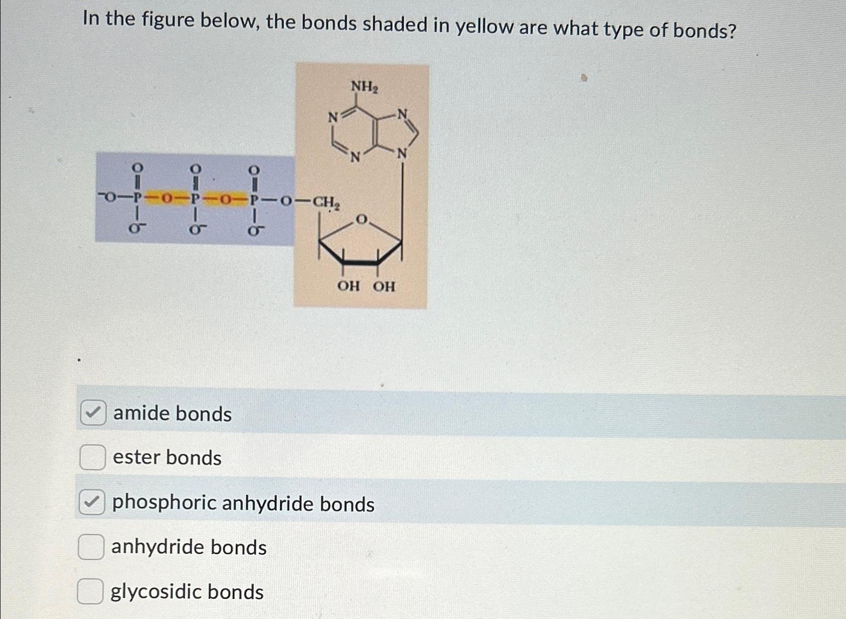 Solved In the figure below, the bonds shaded in yellow are | Chegg.com