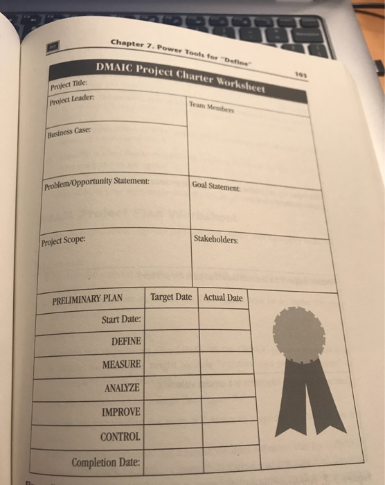 Solved Chapter 7. Power Tools for "Detin DMAIC Project | Chegg.com