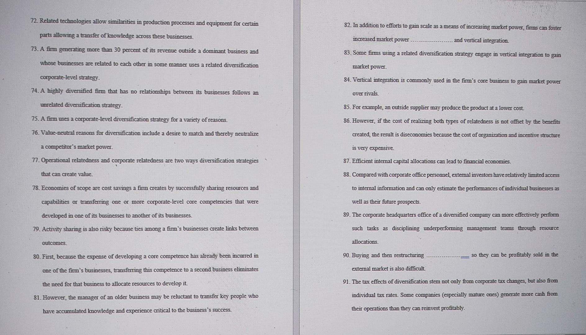 Solved Kindly answers the attach questions 72 to 91,Just | Chegg.com