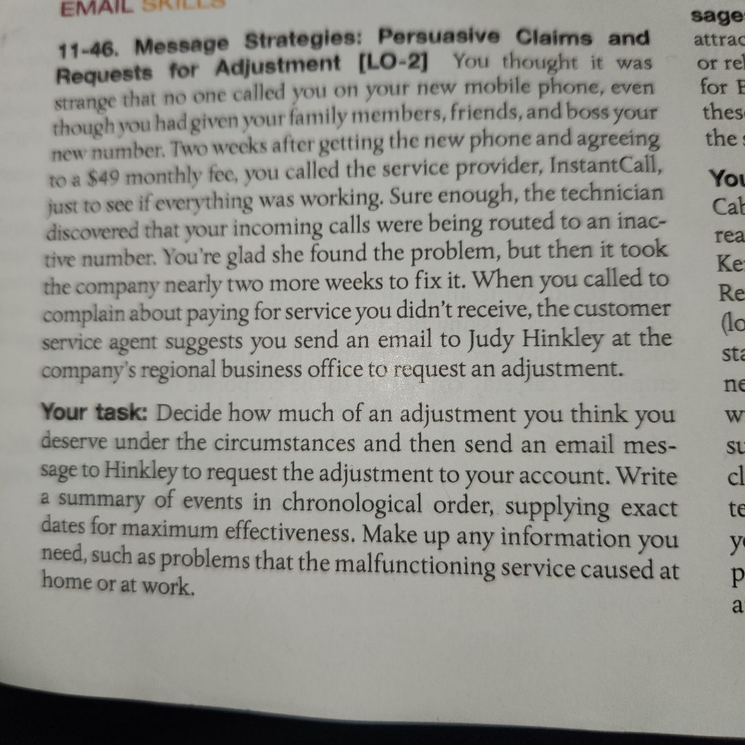 Solved 11-46. ﻿Message Strategies: Persuasive Claims and | Chegg.com