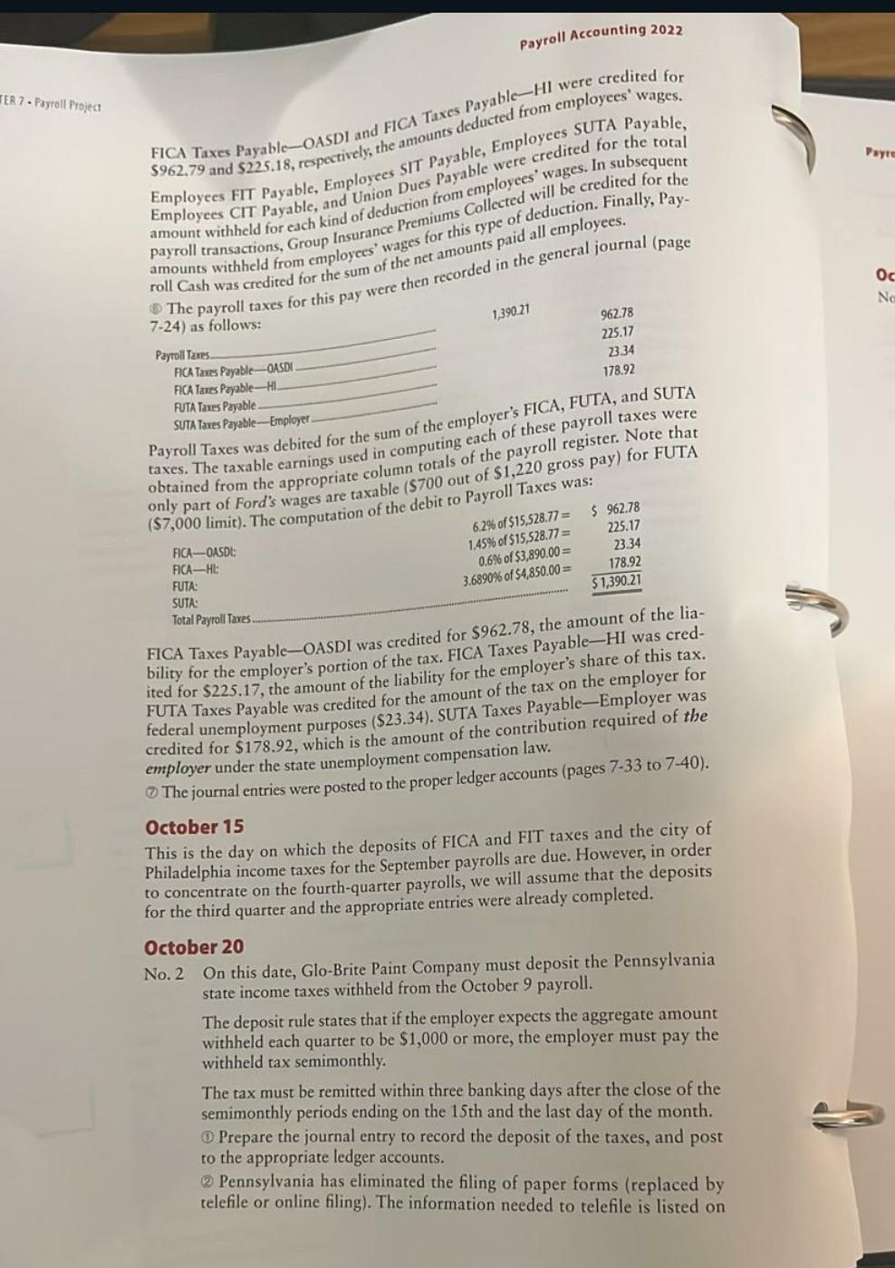 Solved 2. In completing the time record columns of the | Chegg.com