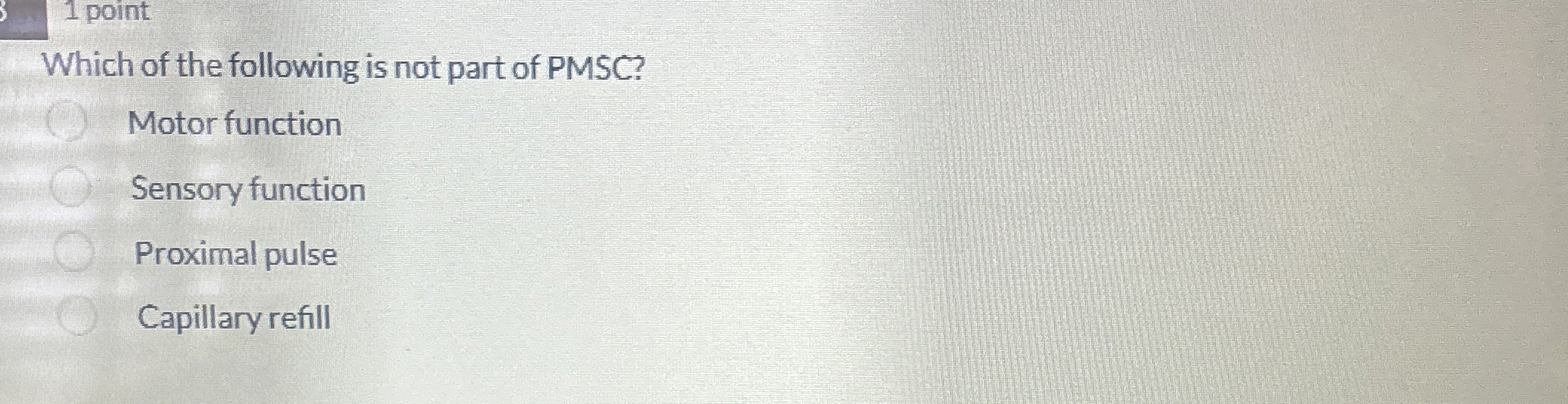 Solved 1 ﻿pointWhich of the following is not part of | Chegg.com