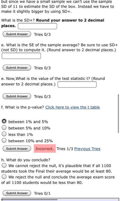 How much statistics de Stat 100 students remember | Chegg.com