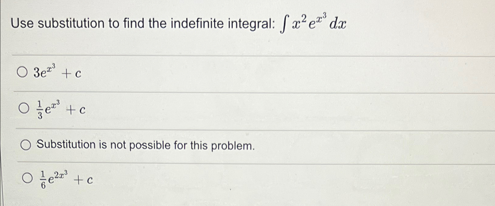 Solved Use substitution to find the indefinite integral: | Chegg.com