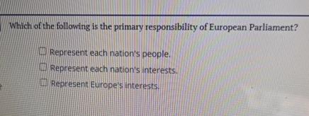 Solved Which of the following is the primary responsibility | Chegg.com