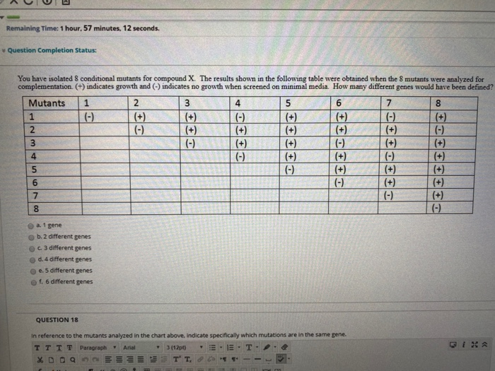 Solved Remaining Time: 1 hour, 57 minutes, 12 seconds. | Chegg.com