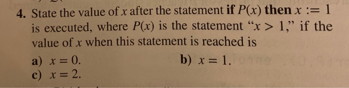 Solved 1. Let P(x) denote the statement Solved 1. Let P(x) denote the statement