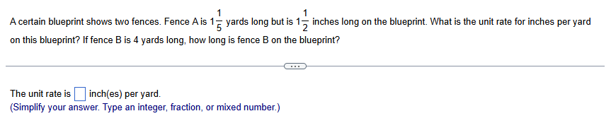 Solved A certain blueprint shows two fences. Fence A is | Chegg.com