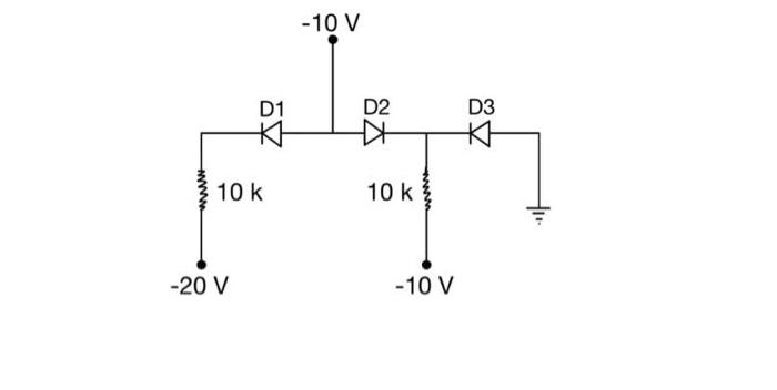 Solved Find the currents across the diodes in the circuit | Chegg.com