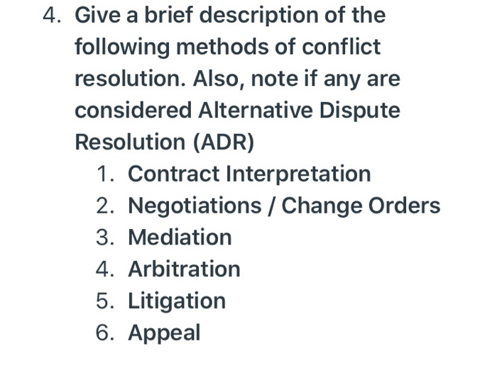 Solved 1. Provide a definition of the following, pertaining | Chegg.com