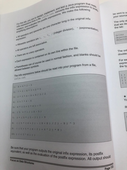 Solved Computer Lab Infix To Postfix Notation One Common 8365