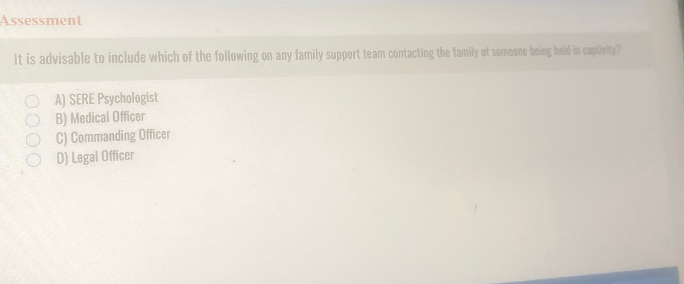Solved AssessmentIt is advisable to include which of the | Chegg.com