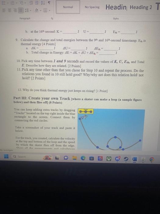 1. Click the 'Reser' and 'Return Skater' buttons, | Chegg.com