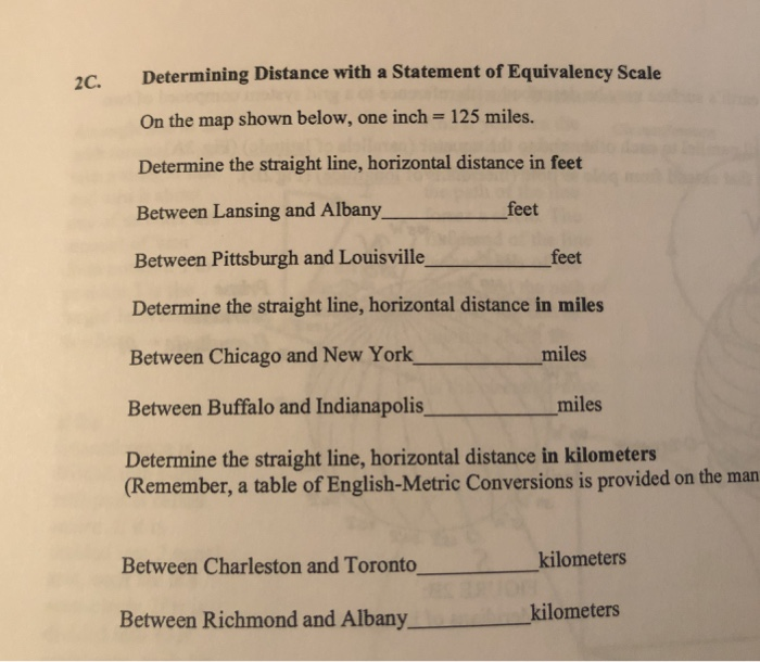Solved 2C Determining Distance with a Statement of | Chegg.com