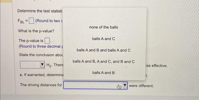 acoompanying table shows the distances. Complete | Chegg.com