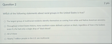 Solved Question 22 ﻿ptsWhich of the following statements | Chegg.com