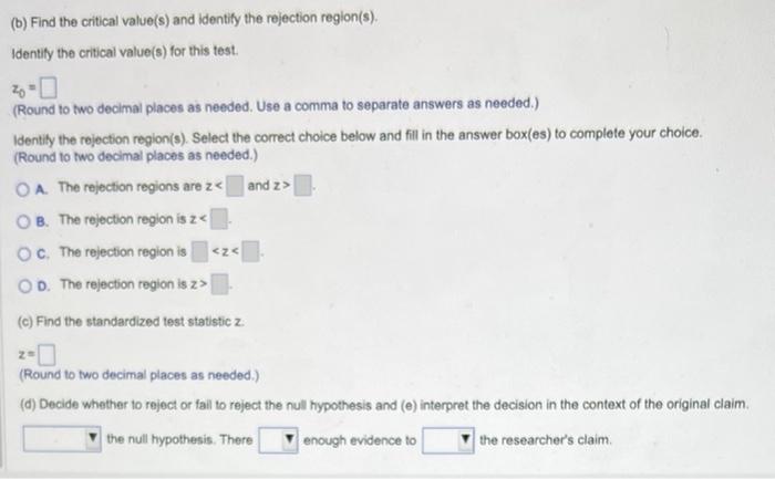 Solved A medical researcher says that less than 85% of | Chegg.com