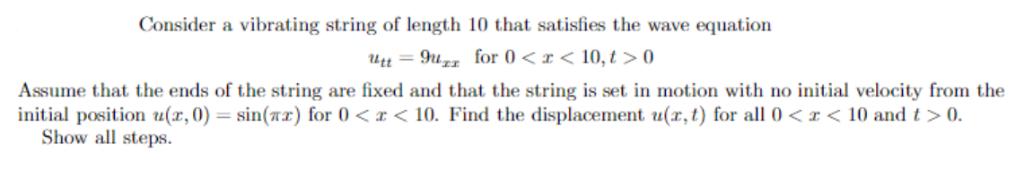 Solve the problem pictured.Make sure to show ALL | Chegg.com