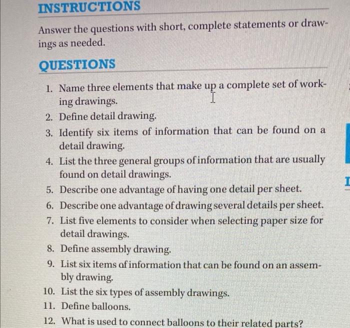 Solved Answer the questions with short, complete statements | Chegg.com