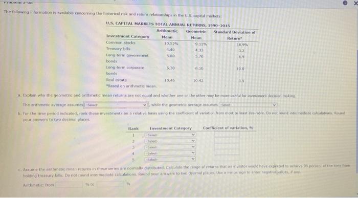 Chapter 02: Assignment Asset Allocation and Security | Chegg.com
