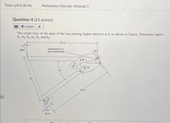 The center lines of the arms of the tree pruning | Chegg.com